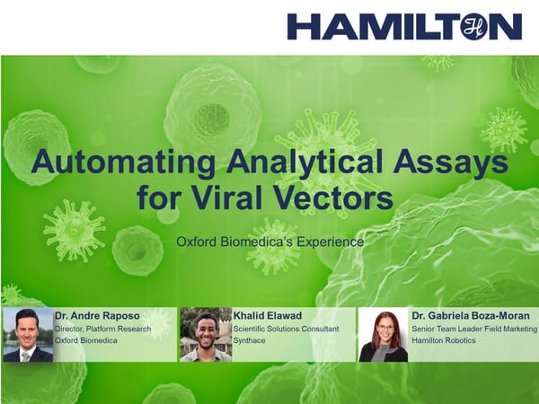 Hamilton Robotics | Analytical Methods for Gene Therapy